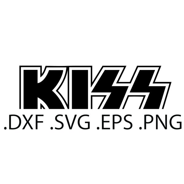 Kiss Band Font Svg - Etsy