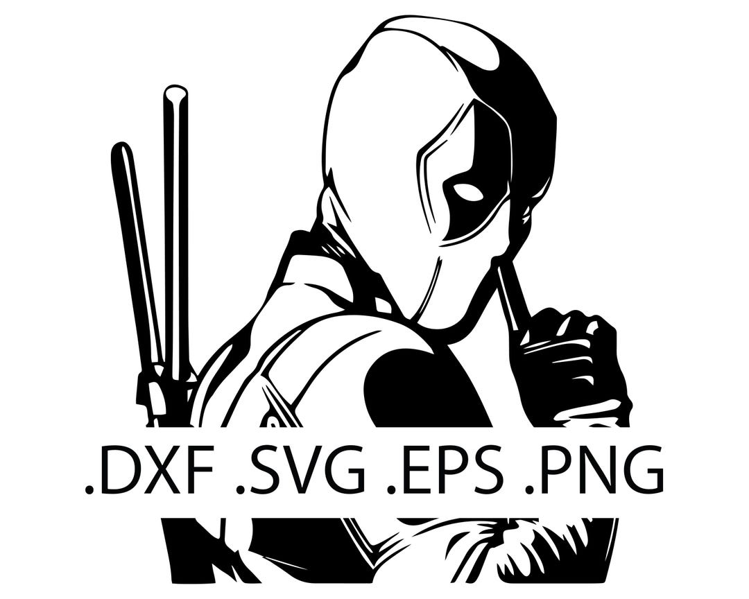Deadpool Shushing SVG – Funny Marvel Superhero Cut File for Cricut ...