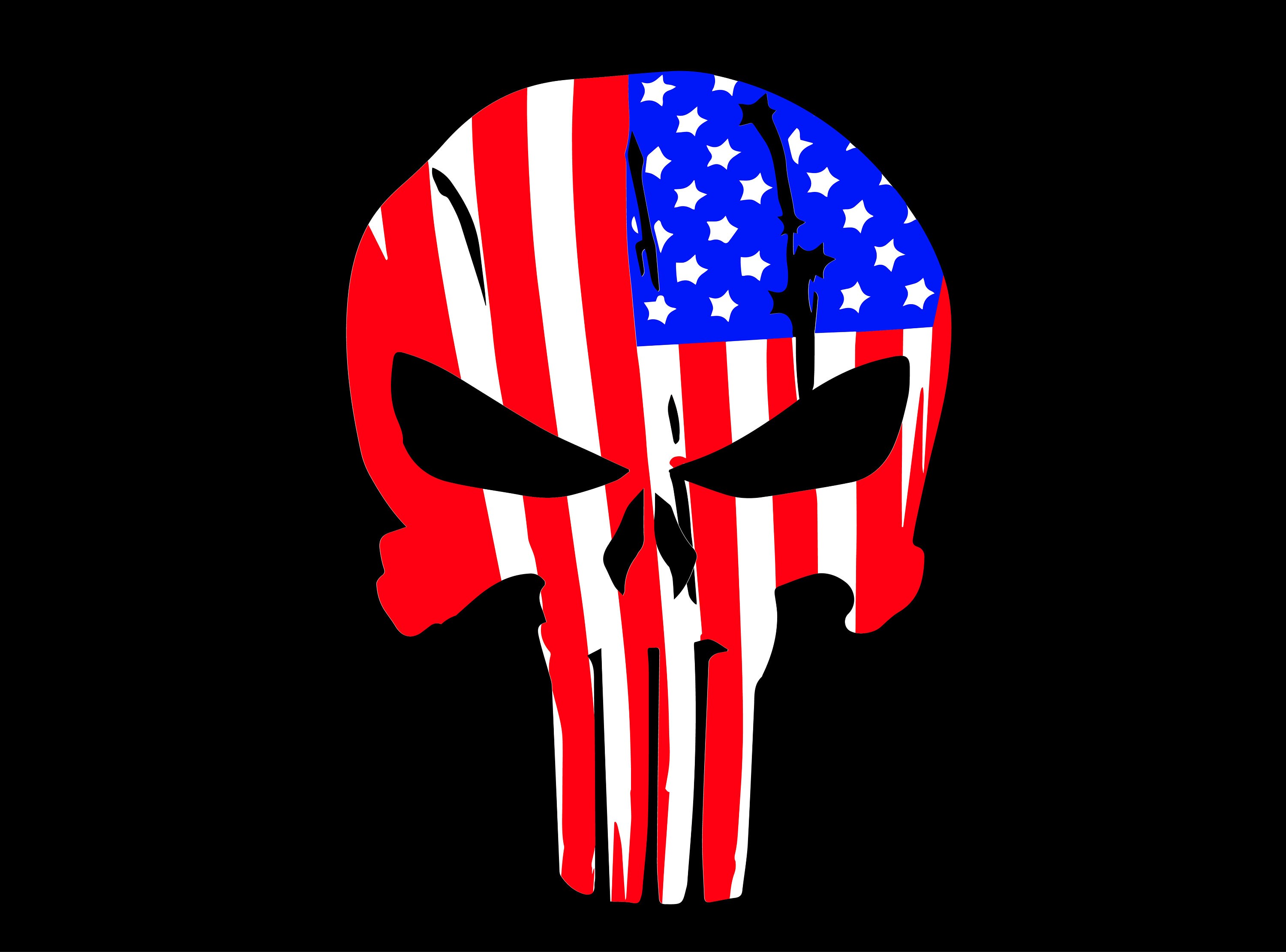 Punisher Skull Logo Distressed Flag Digital Download - Etsy