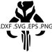 Mandalorian Skull - Digital Download, Instant Download, Svg, Dxf, Eps ...