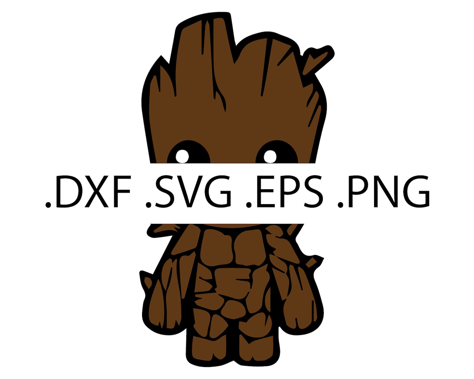 Baby Groot - Digital Download, Instant Download, Svg, Dxf, Eps & Png ...