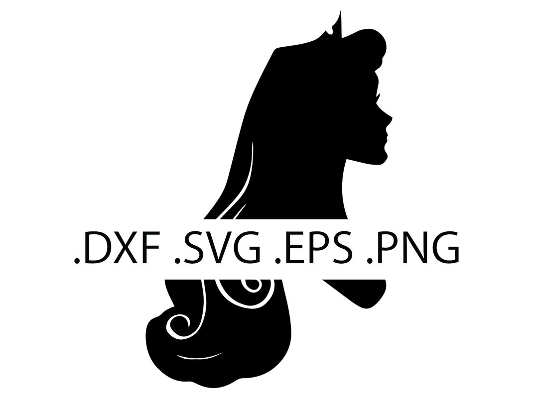Princess Aurora Silhouette Bust Sleeping Beauty Digital Download ...