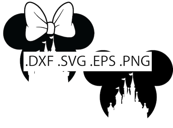 Mickey And Minnie Silhouette Svg