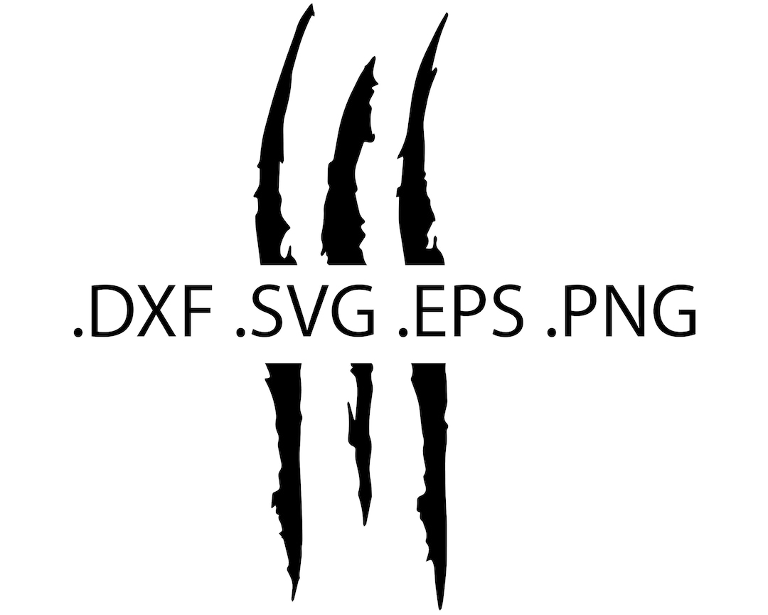 Monster Scratch Headlight Scar SVG – Claw Mark Cut File for Cricut ...