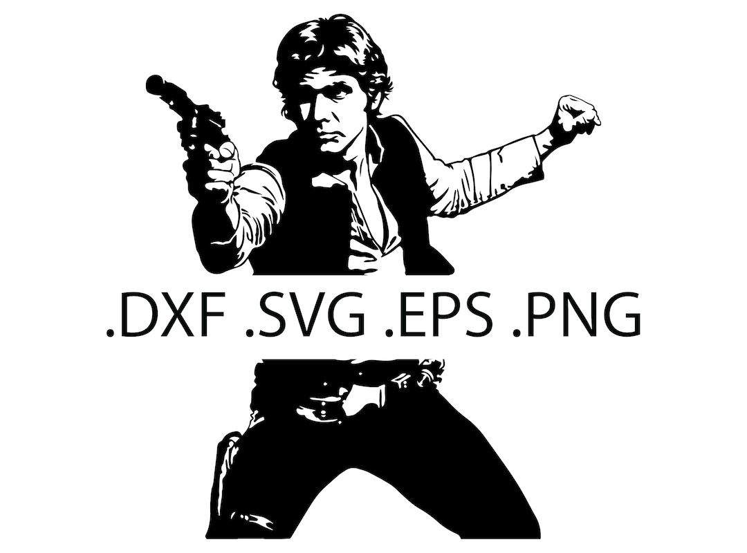 Han Solo Shooting - Star Wars - Digital Download, Instant Download, Svg ...