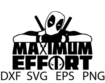 Deadpool Face SVG Digital Instant Download for Cricut, Silhouette ...