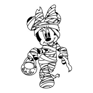 Mickey and Minnie Mouse Mummy Bundle - Cute Halloween - Digital ...