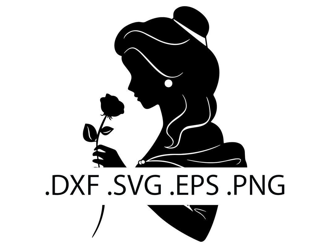 Bell Silhouette Bust - Beauty and the Beast - Digital Download, Instant ...