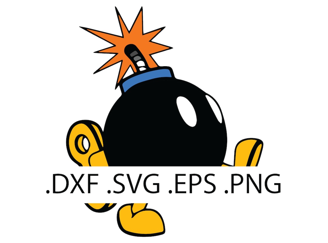 Bomb Omb - Super Mario Bros. - Digital Download, Instant Download, Svg ...