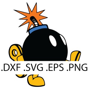 Bomb Omb - Super Mario Bros. - Digital Download, Instant Download, Svg ...