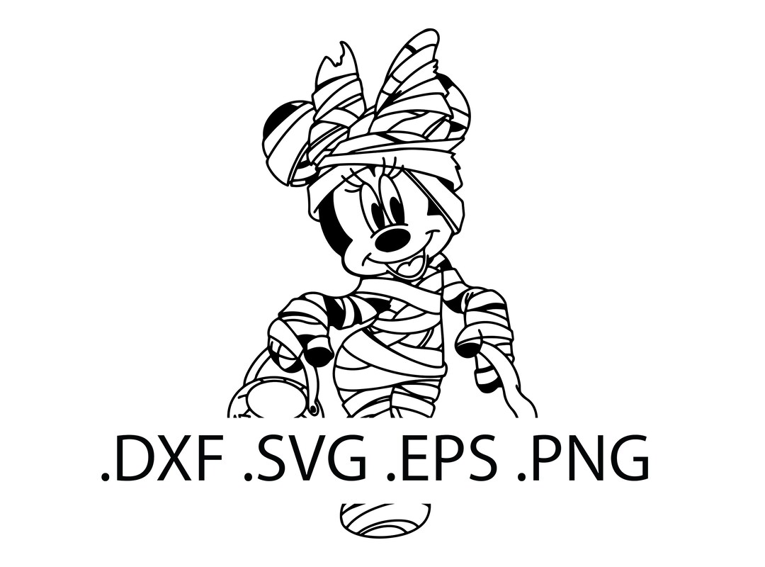 Minnie Mouse Mummy Cute Halloween Snow White Digital - Etsy
