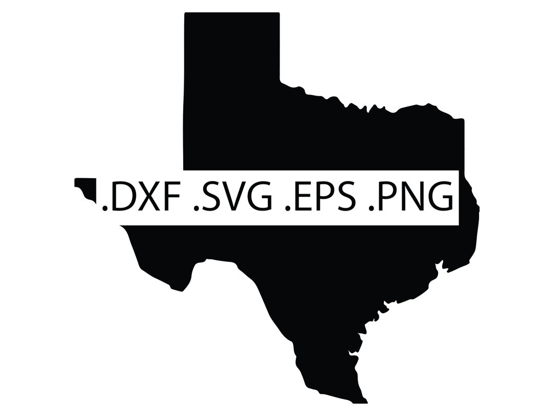Detailed Texas Outline - Digital Download, Instant Download, Svg, Dxf ...