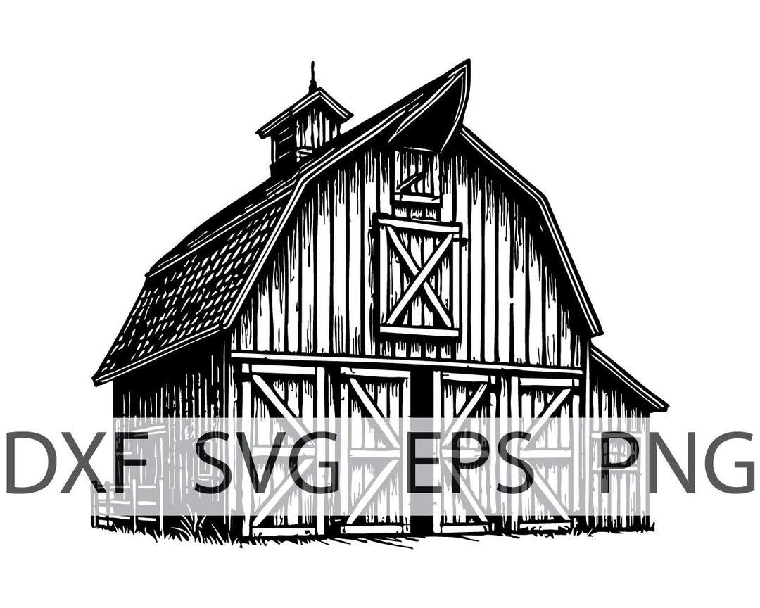 Rustic Barn - Rustic Farmhouse Decor - Digital Download, Instant ...