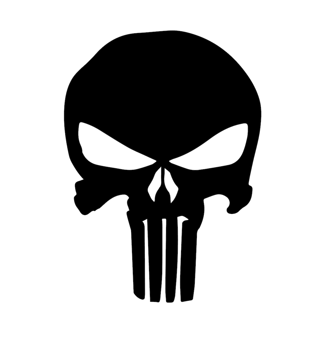 Punisher Skull Logo - Digital Download, Instant Download, Svg, Dxf, Eps ...