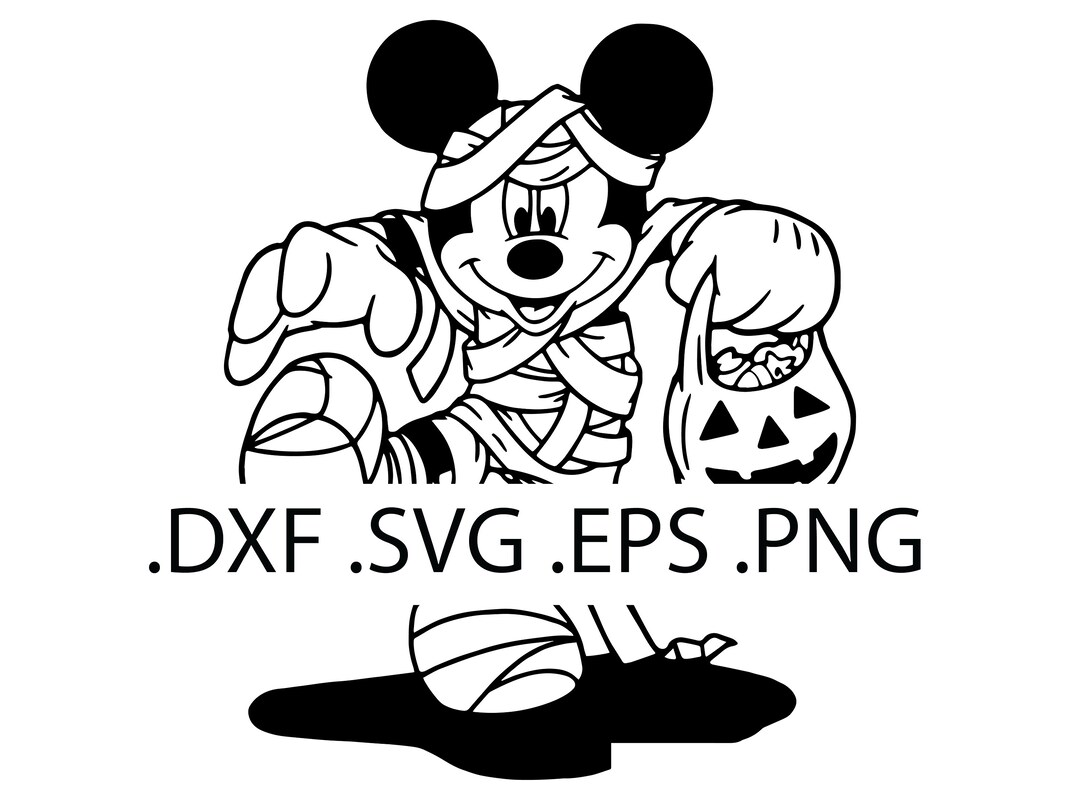Mickey Mouse Mummy - Cute Halloween, Mickey Mouse - Digital Download ...