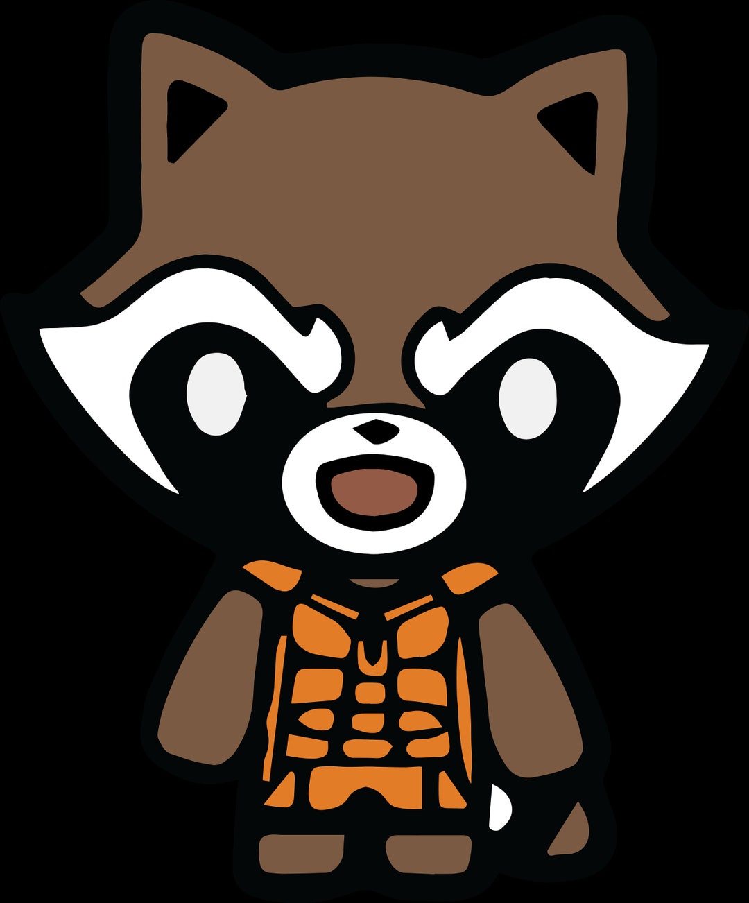Chibi Rocket Raccoon Color Digital Download, Instant Download, Svg, Dxf ...