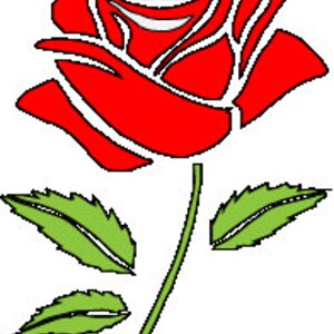 Rose Digital Download Instant Download Svg Dxf Eps & Png | Etsy