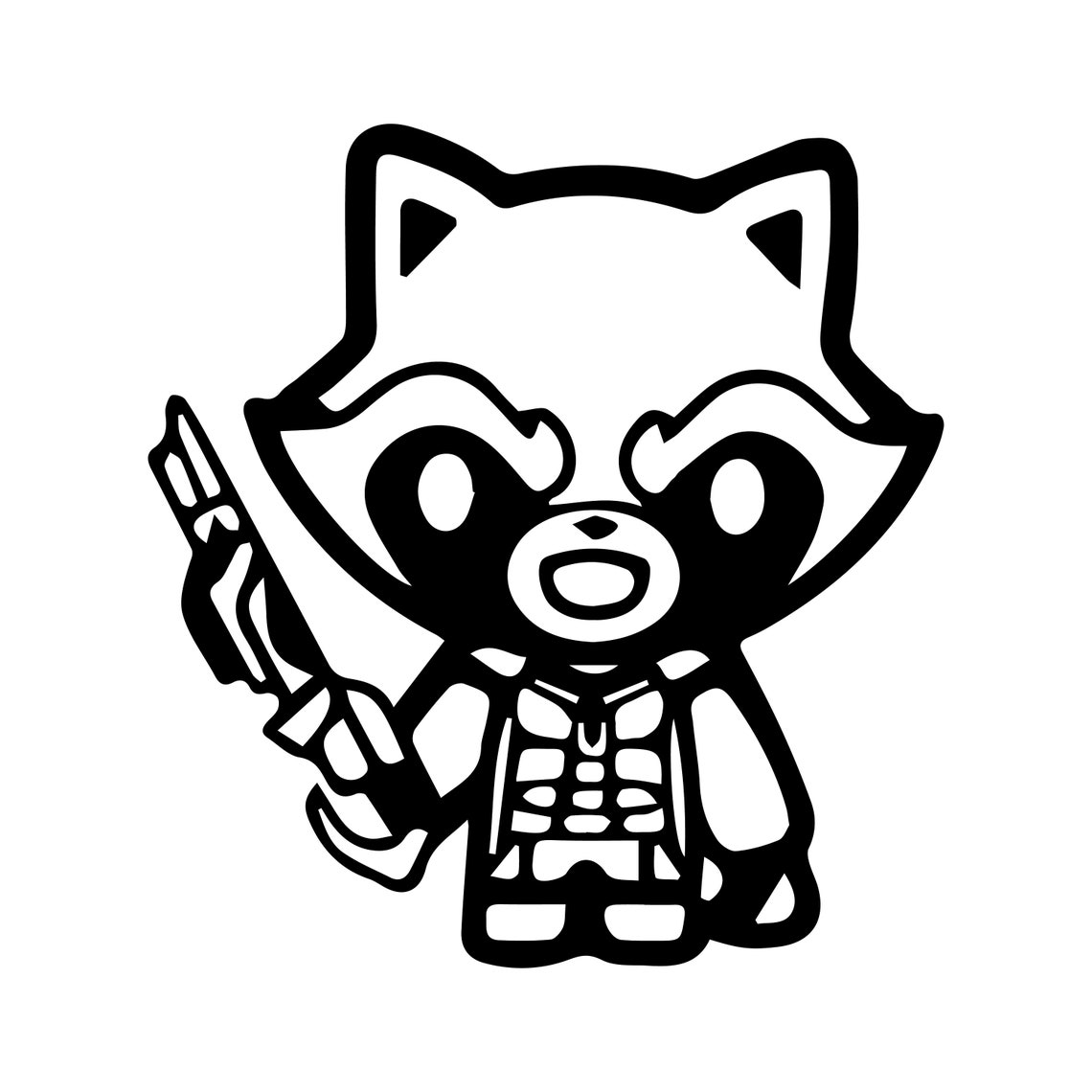 Chibi Rocket Raccoon Digital Download Instant Download - Etsy