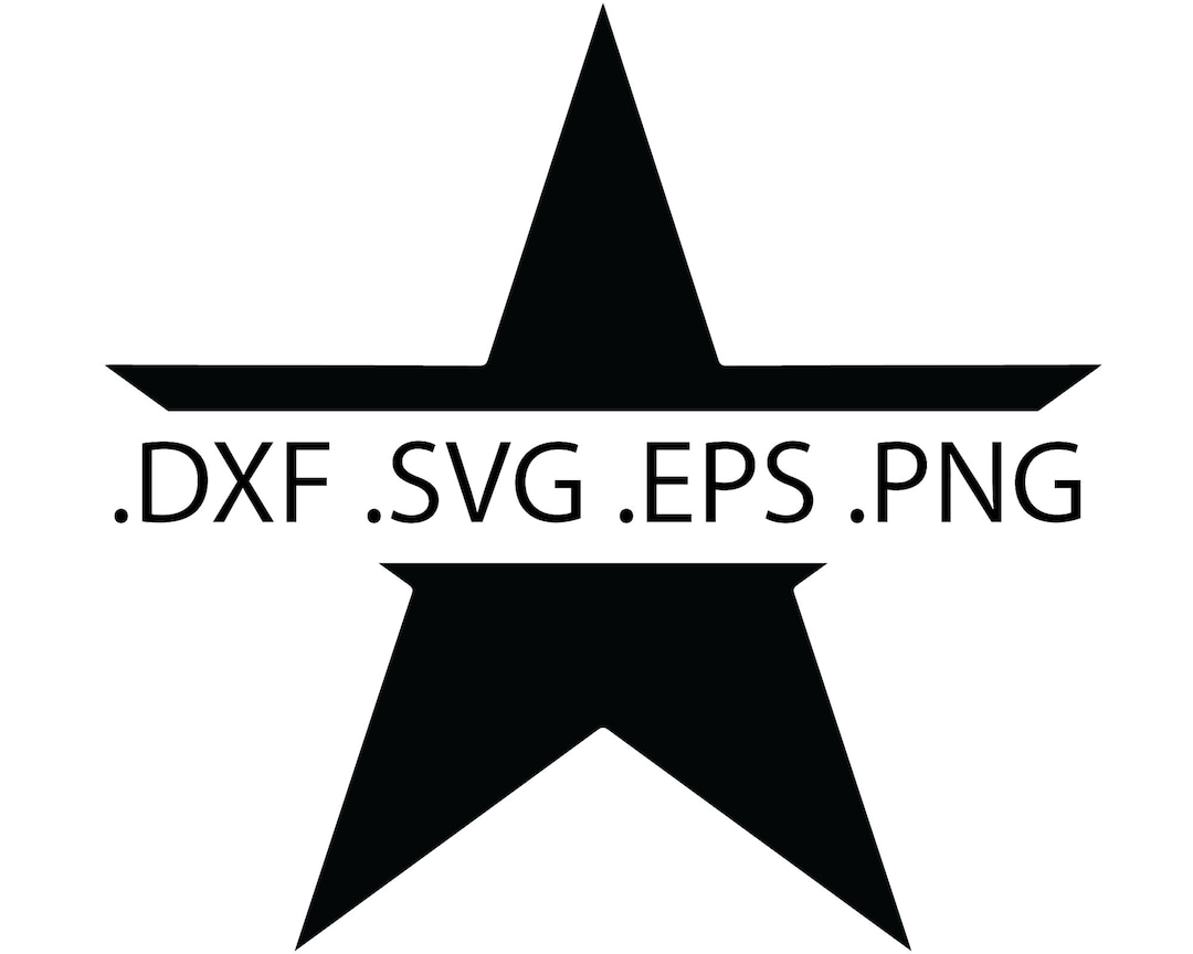 Star - Digital Download, Instant Download, Svg, Dxf, Eps & Png Files ...