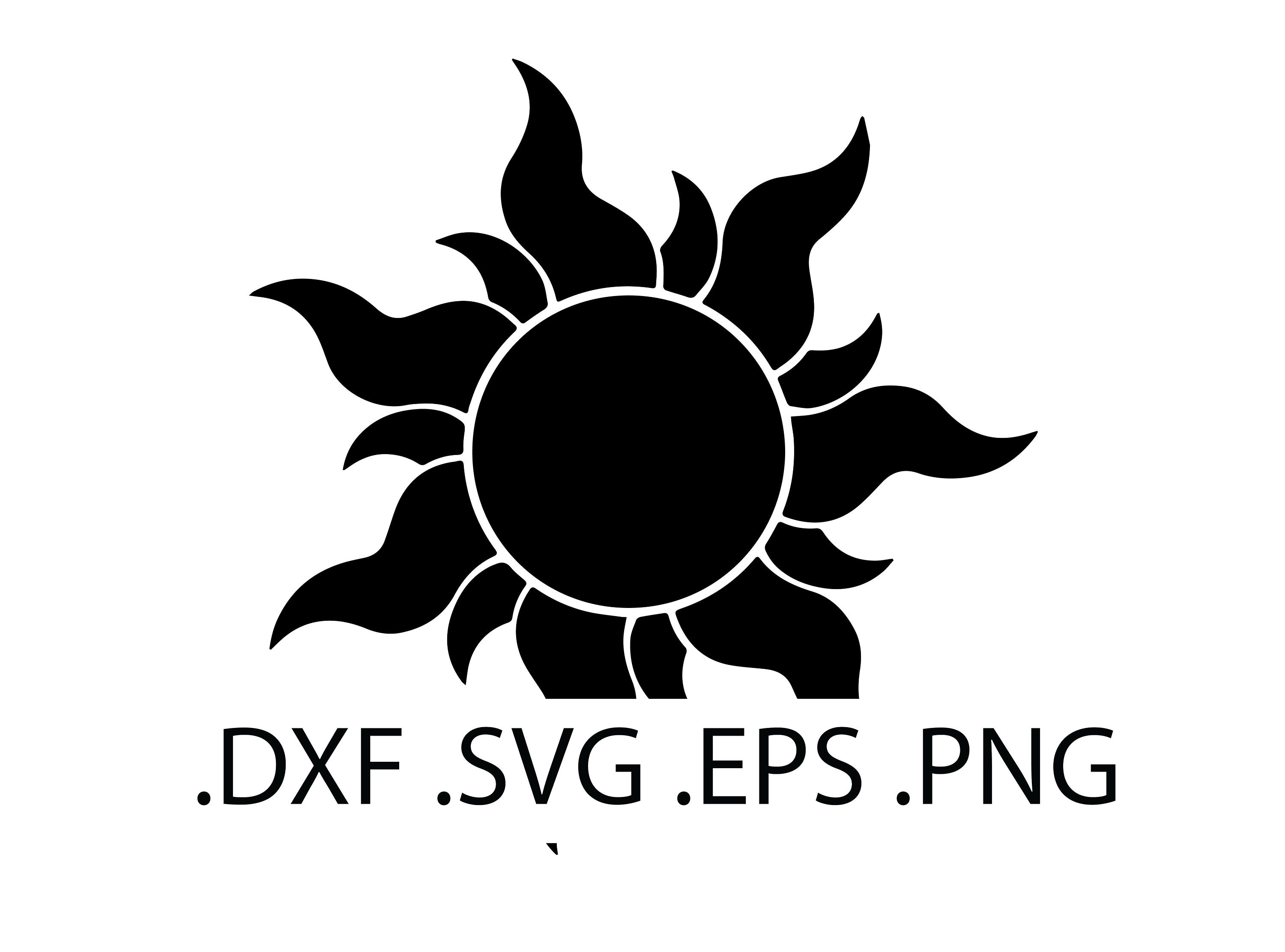 Tangled Sun Logo - Tangled Repunzel - Digital Download, Instant ...