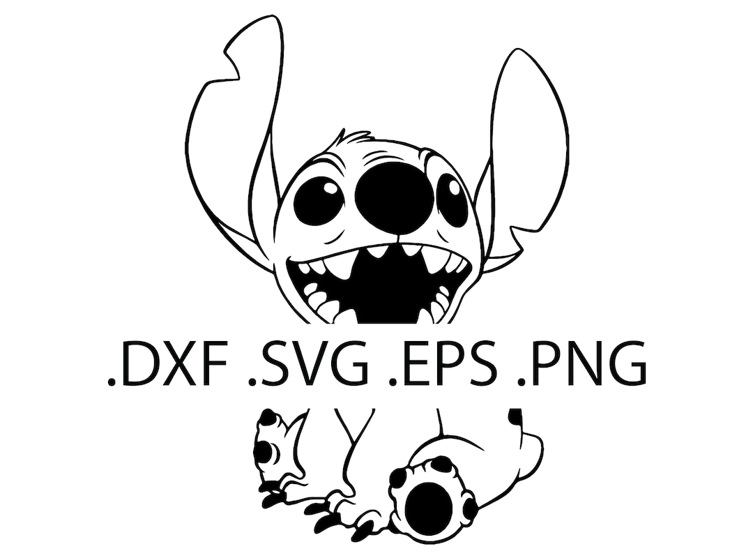 Stitch Sitting - Lilo and Stitch - Digital Download, Instant Download ...