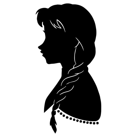 Silueta De Anna De Frozen De Disney Anna, Elsa Und Olaf Den Hype