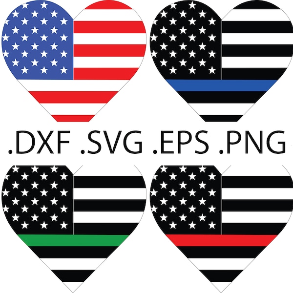 American Flag Heart - Etsy