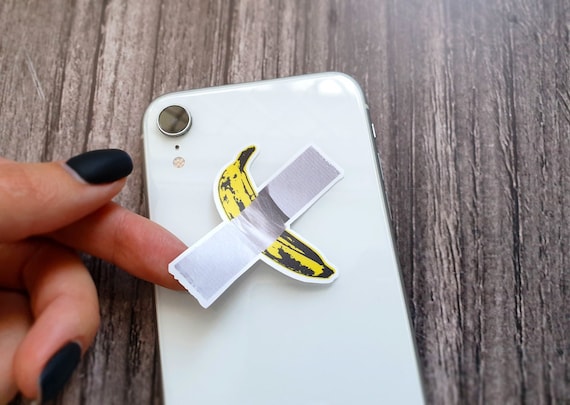 Banana Taped to the Wall Vinyl Sticker Pack Set of 3 Pcs - Etsy