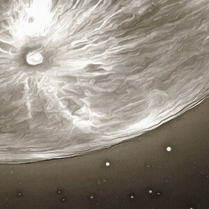 Black Moon Canvas, Moon Wall Art, Moon Poster, Moon Print, Nature ...