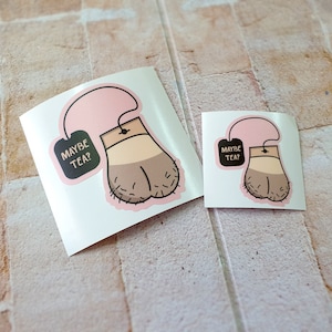 Tea Bag Sticker Testicles Nuts Vinyl Sticker Laptop Ballsack - Etsy