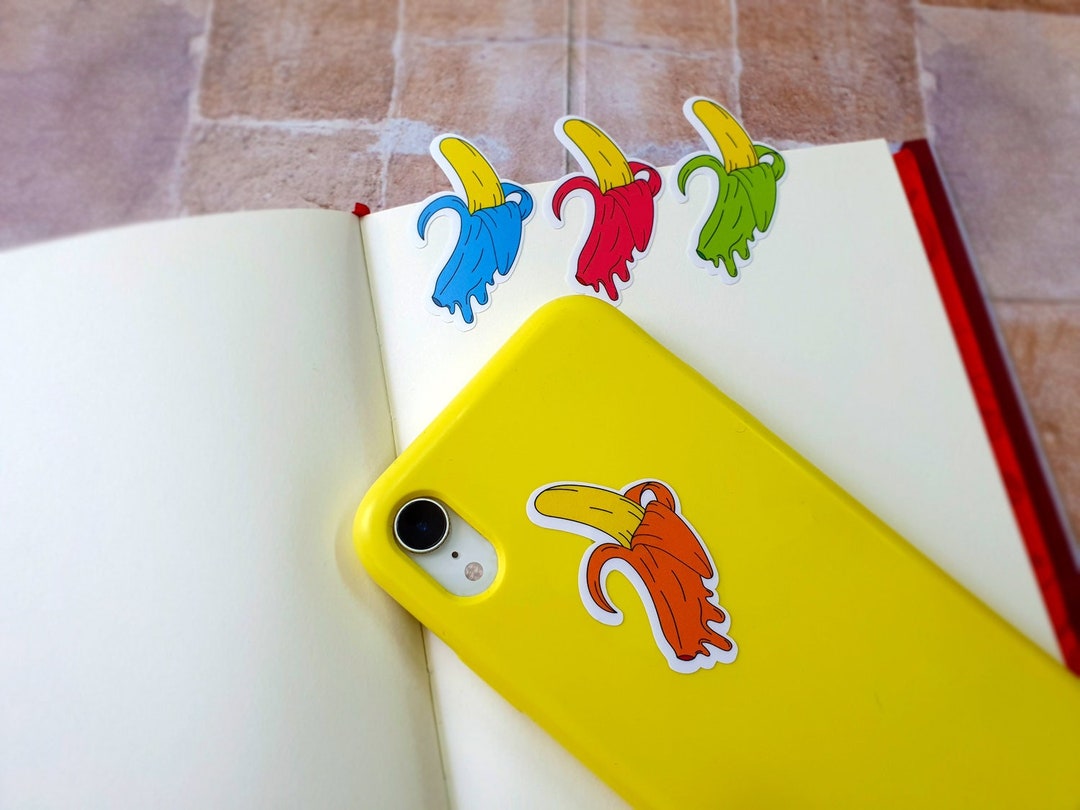 Cartoons Bananas, Vinyl Sticker Pack, Set of 6 Pcs, Bananas Laptop ...