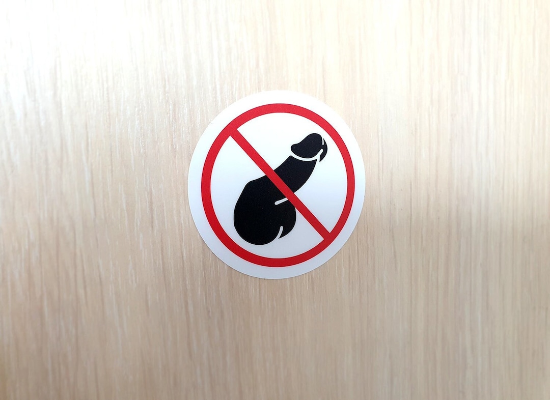 Stop Penis Sticker, Verbot Zeichen Vinyl Aufkleber, Verbot Zeichen ...