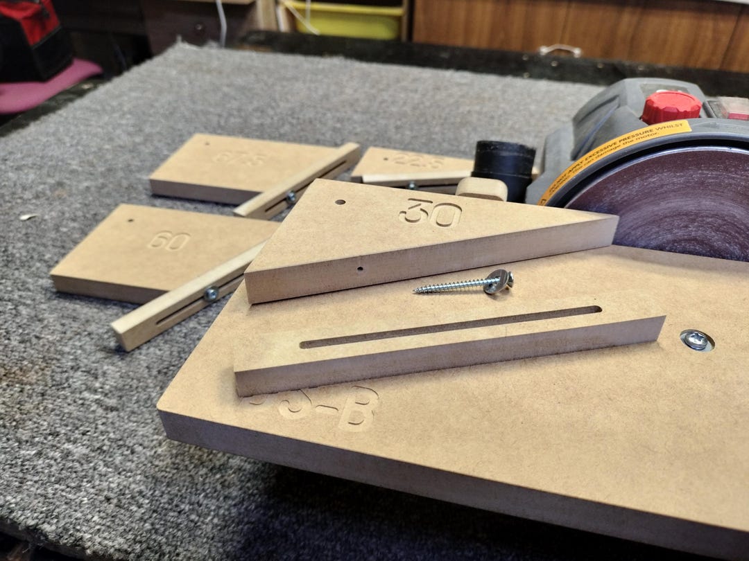 Kumiko Parts Disc Sander Jig, 22.5-67.5 Degree Angles - Etsy