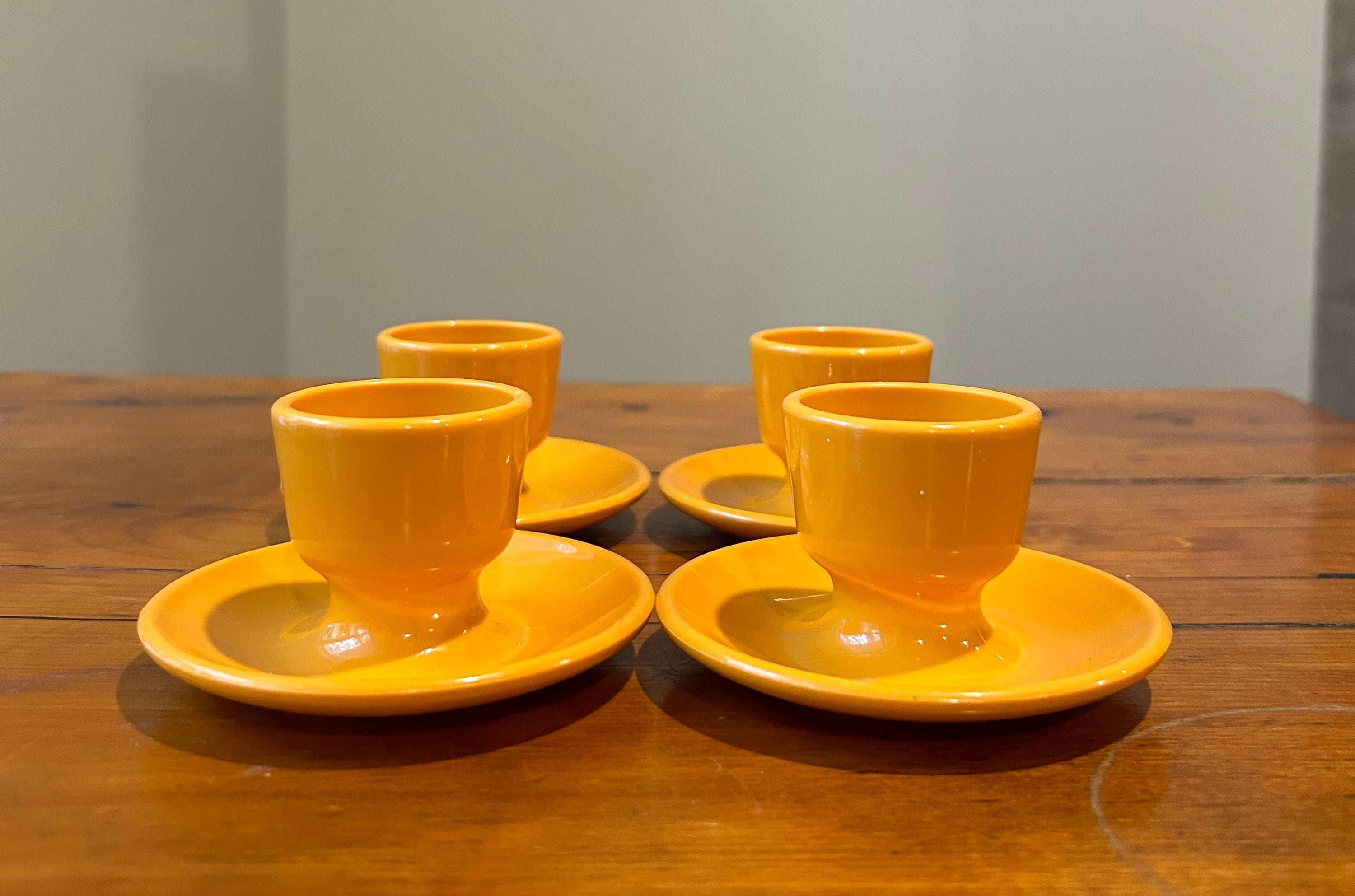 Vintage Emsa Orange Melamine Egg Cups, West Germany, Mid Century Modern ...