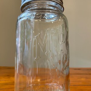 Antique Mid West Fruit Canning Jar, Canadian Preserve Jar, Collectable ...
