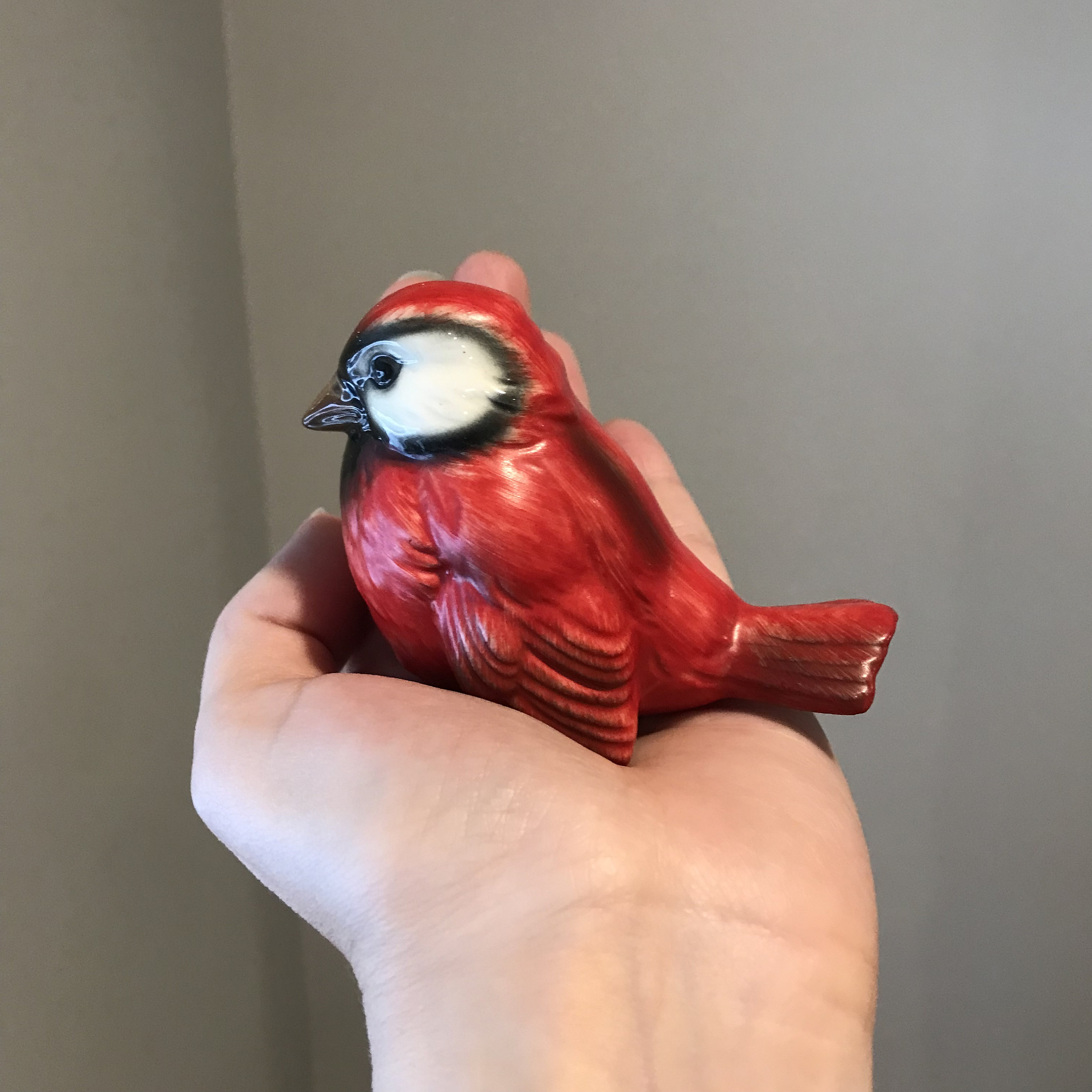 Pair Goebel Germany Porcelain Red Sparrow Birds Figurines - Etsy