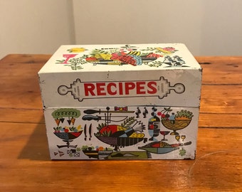 Retro Recipe Box - Etsy