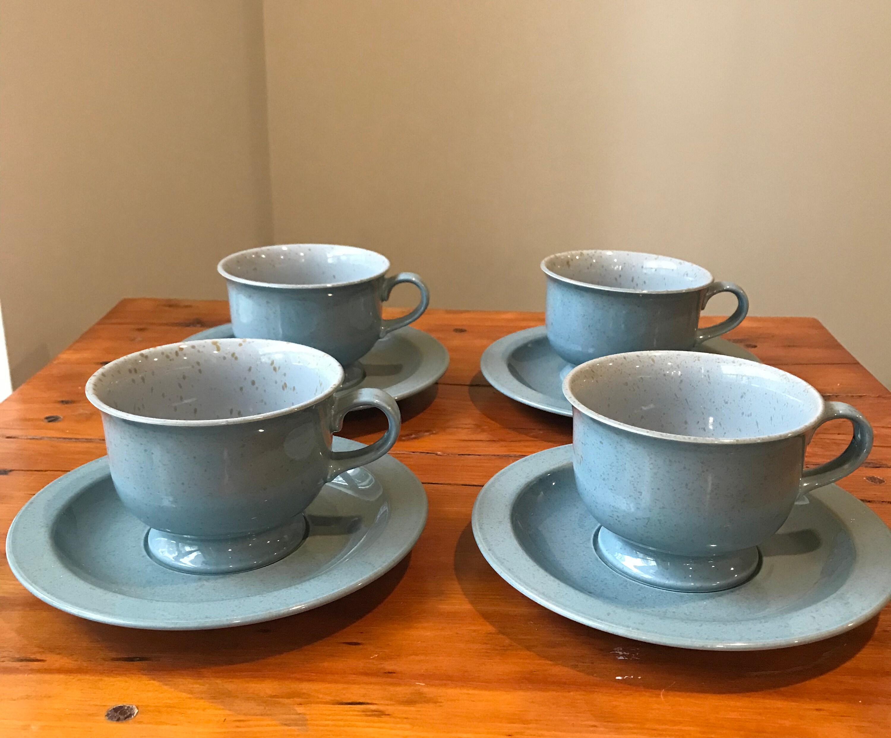 Set 4 Mikasa Japan Chromatic Pacific Blue (CB105), Dishwasher Microwave ...