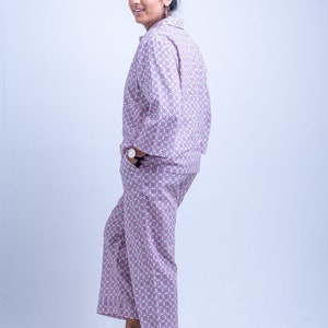 Organic Cotton Pyjama Set,super Soft Lightweight Cotton Pjs,cropped Leg ...