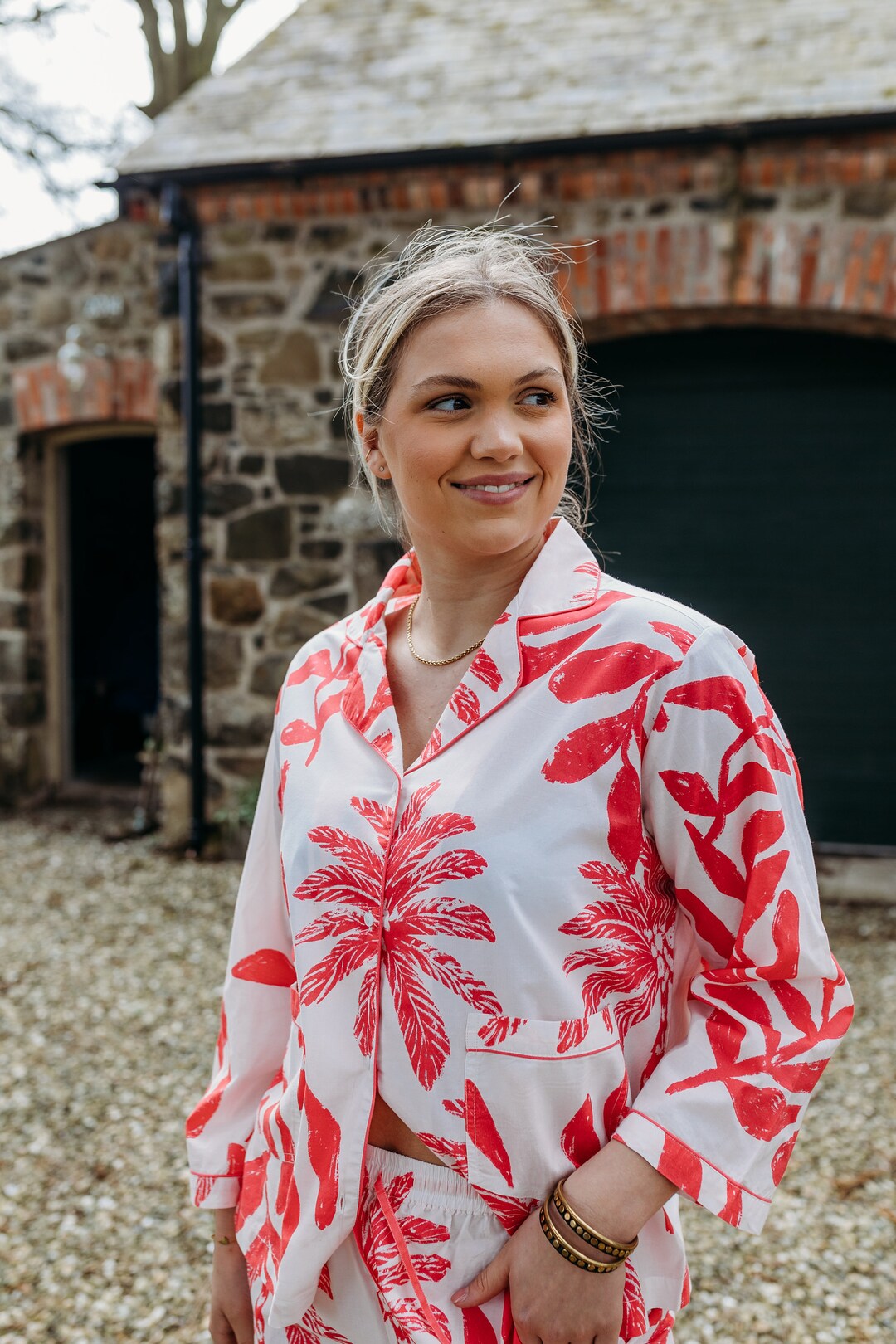 100% Pure Cotton Long Sleeves Pyjama Set,comfortable Ladies Pyjamas ...