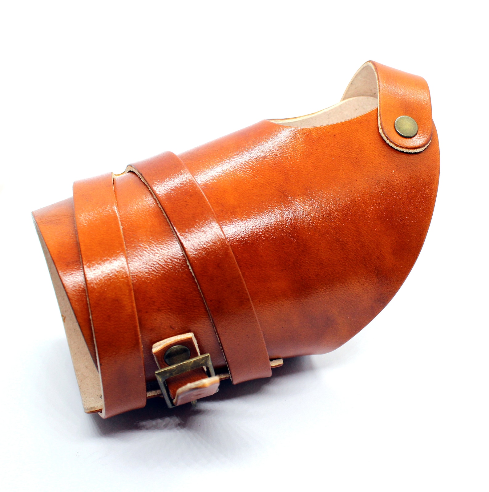 Gauntlet Extra Wide Leather Bracelet Thumb and Fist Fixation - Etsy