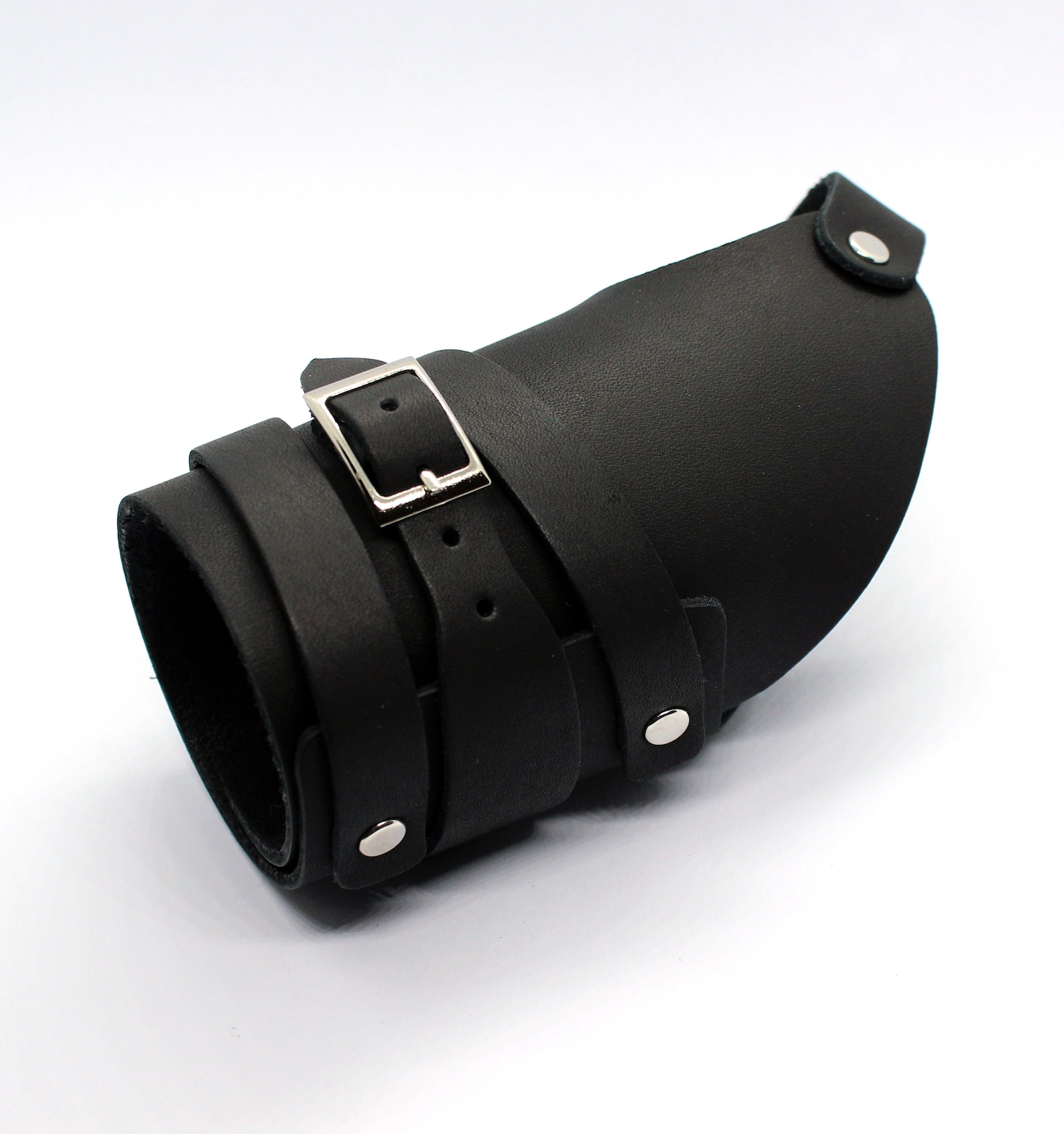 Gauntlet Extra Wide Leather Bracelet Thumb and Fist Fixation - Etsy