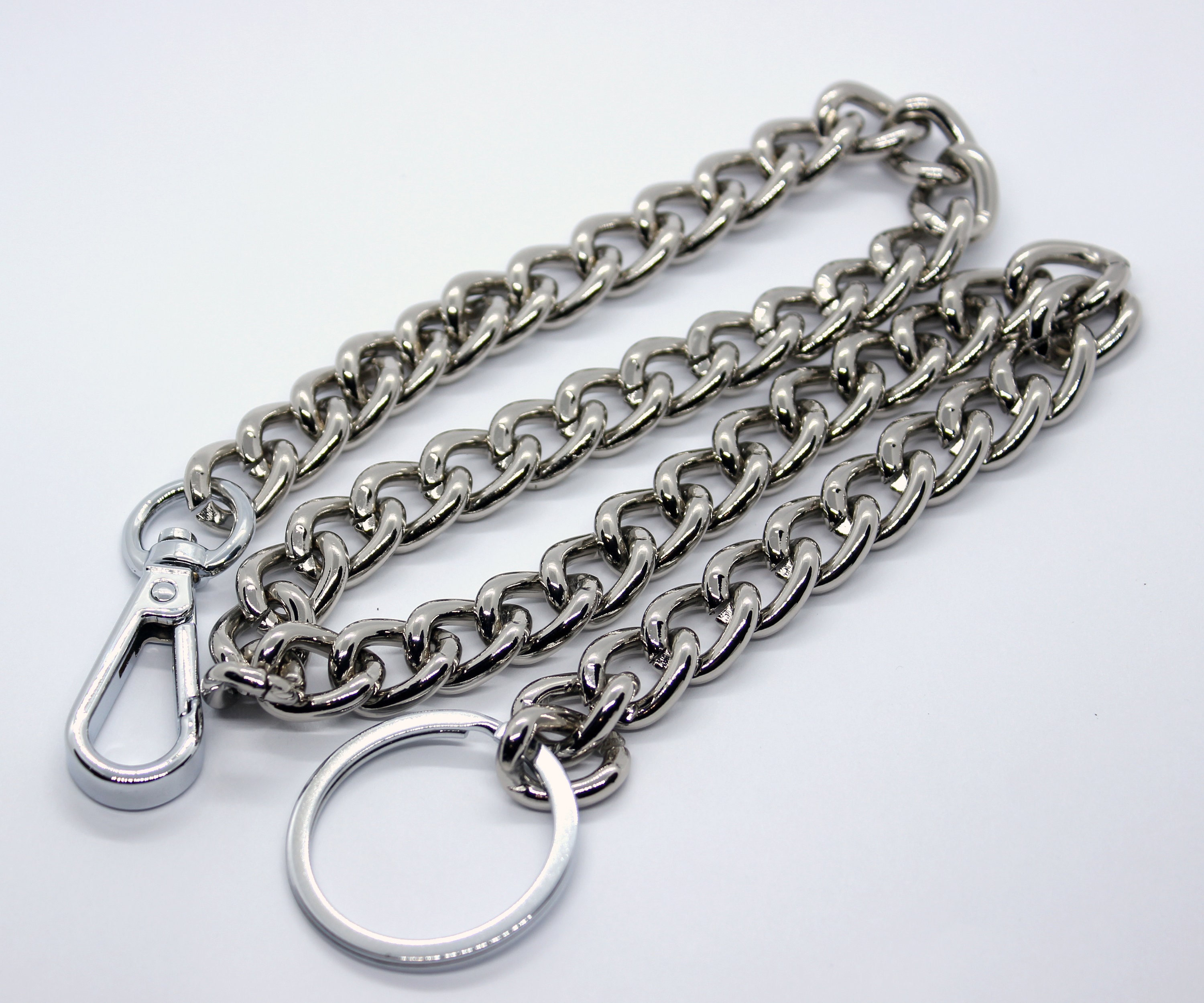 Silver Pants Chain: Heavyweight Metal Jeans Chain With Key Ring - Etsy