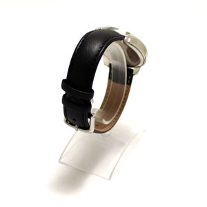 Minimalist Black Hole Watch: No-dial Quartz Watch With Leather Band - Etsy