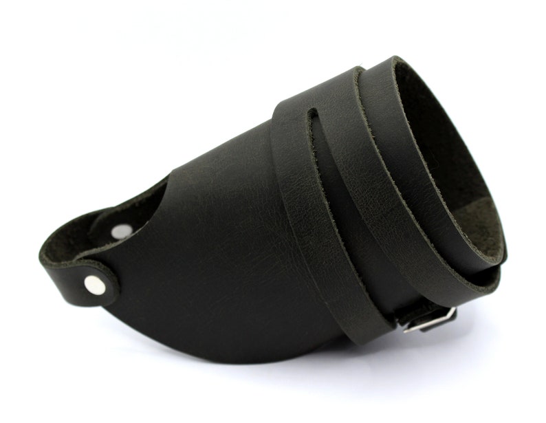 Gauntlet Extra Wide Leather Bracelet Thumb and Fist Fixation - Etsy
