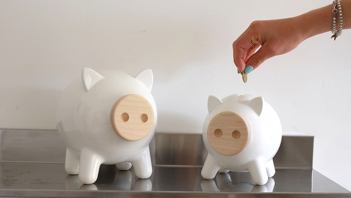 Piggy Bank Large Piggy Bank Piggy Bank Adult Piggy Bank for - Etsy