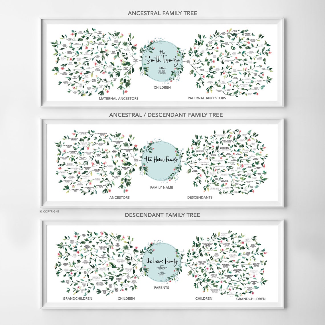 Custom Family Tree Family Tree Print Family History Family - Etsy