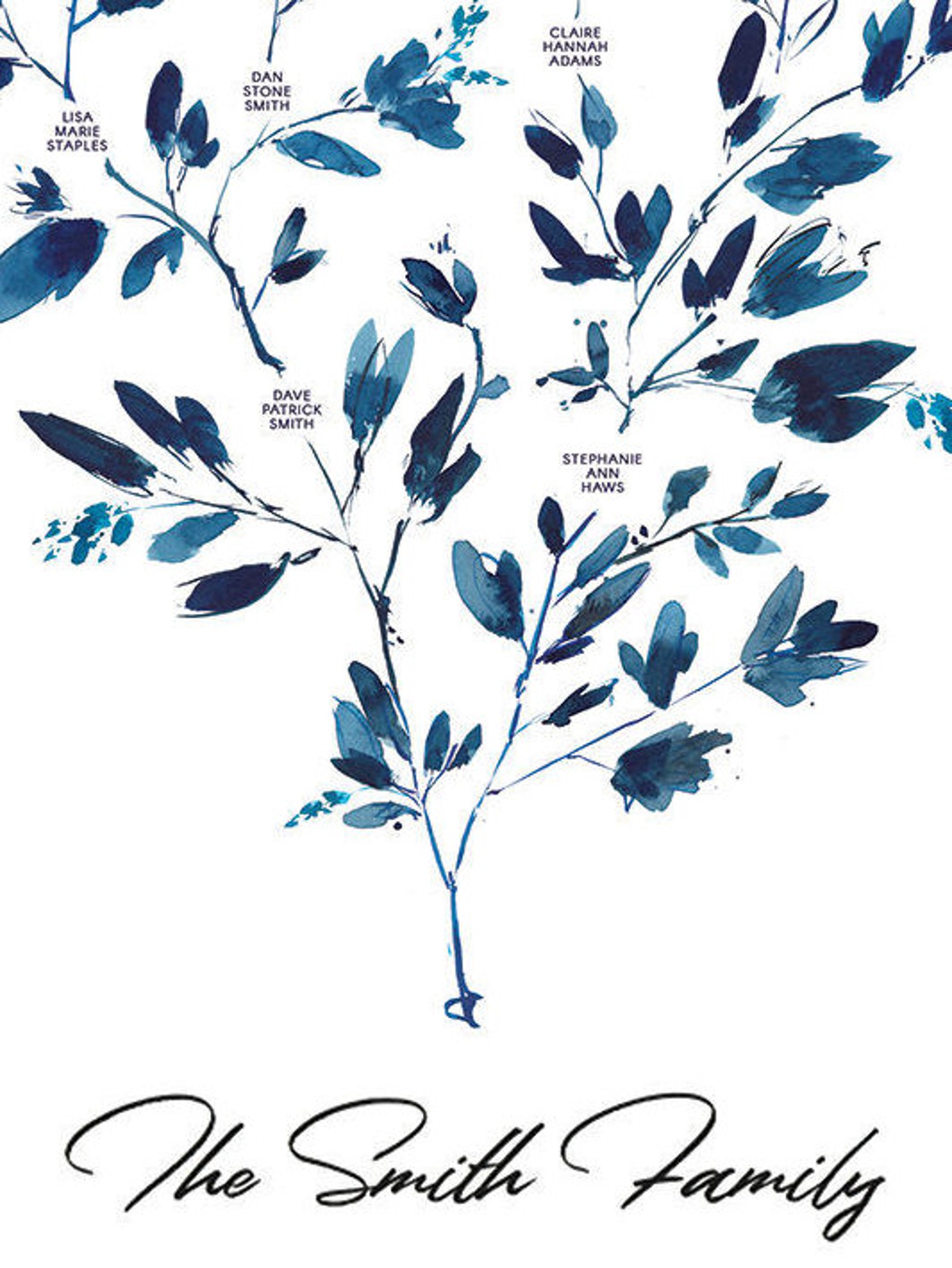 Custom Family Tree Family Tree Print Family History Family - Etsy