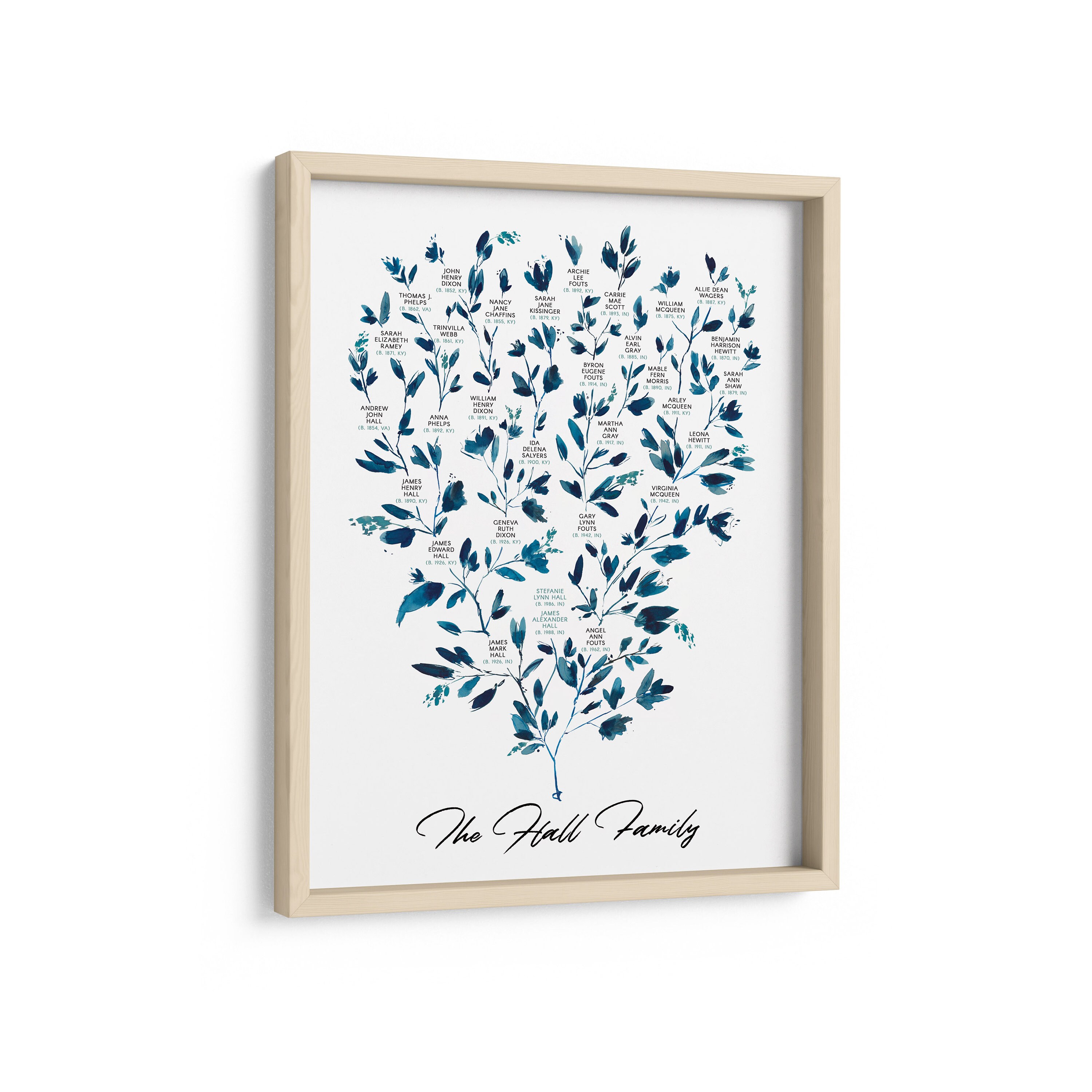 Custom Family Tree Family Tree Print Family History Family - Etsy