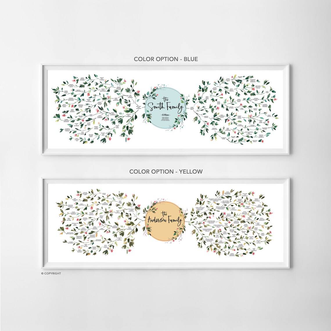 Custom Family Tree Family Tree Print Family History Family - Etsy